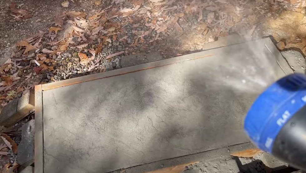 How to Dry Pour Concrete and add a Decorative Stamped Finish - HandBuilt.io