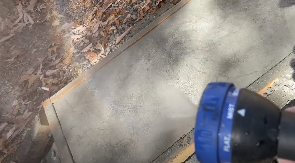 How to Dry Pour Concrete and add a Decorative Stamped Finish - HandBuilt.io